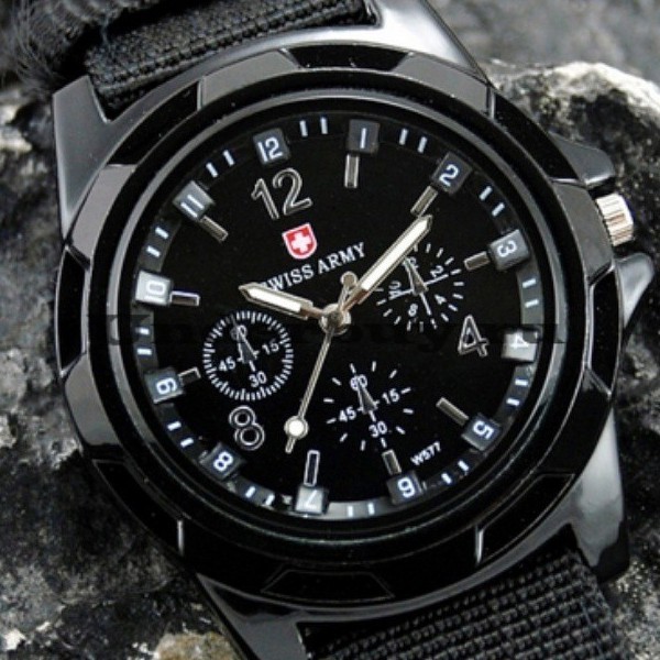 Купить Часы Swiss Army - черные | Мелеон
