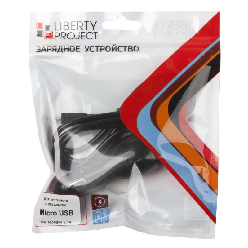Купить АЗУ «LP» Micro USB 2,1A (черное/европакет) | Мелеон