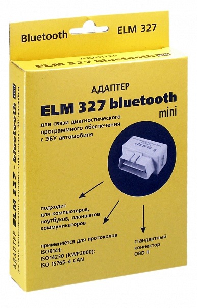 Купить Адаптер ELM Bluetooth 327 Мини | Мелеон
