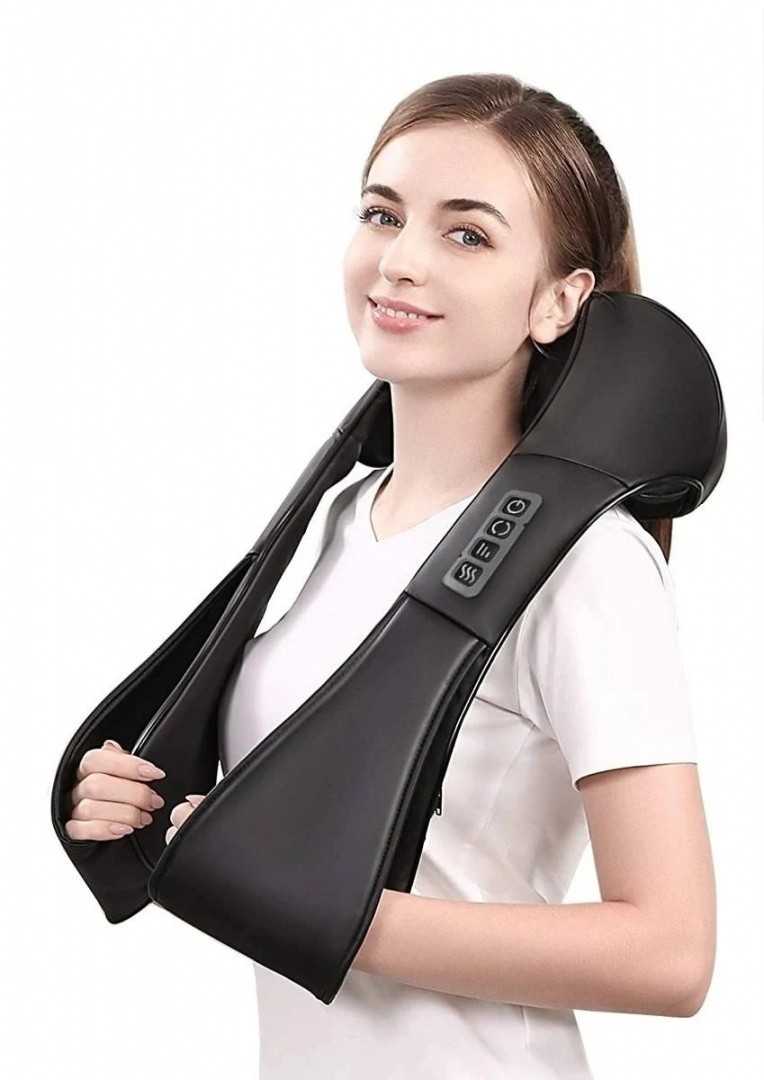 Купить Роликовый массажер для шеи и плеч с ИК-прогревом Massage of Neck ...