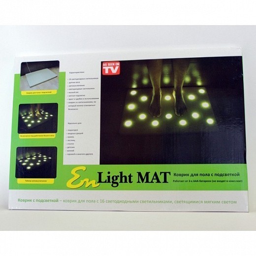 Купить Коврик с подсветкой для пола с 16 Led светильниками EN Light Mat ...